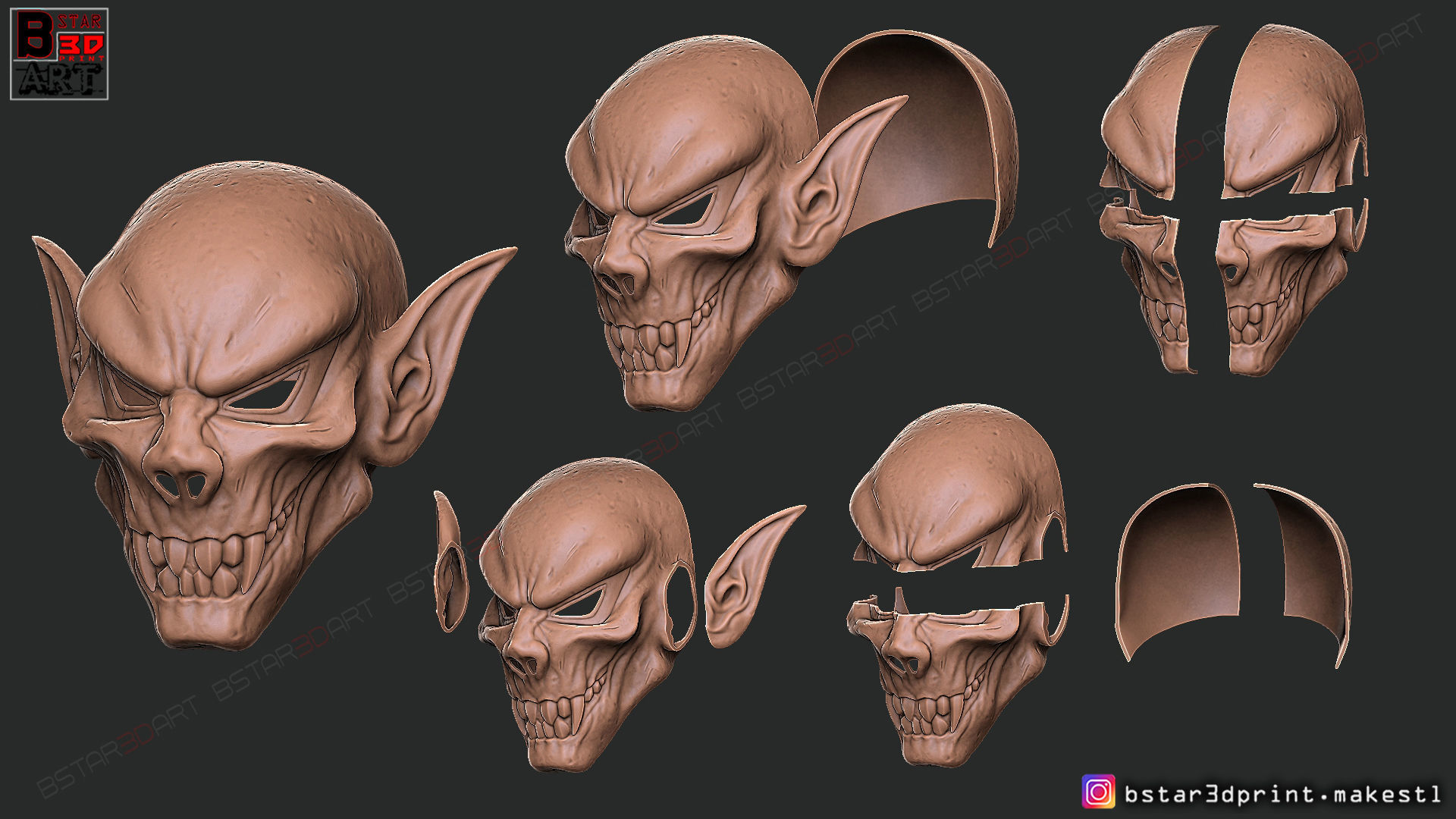 Morbius Mask - Marvel comics - Darcula Halloween cosplay 3D model 3D ...