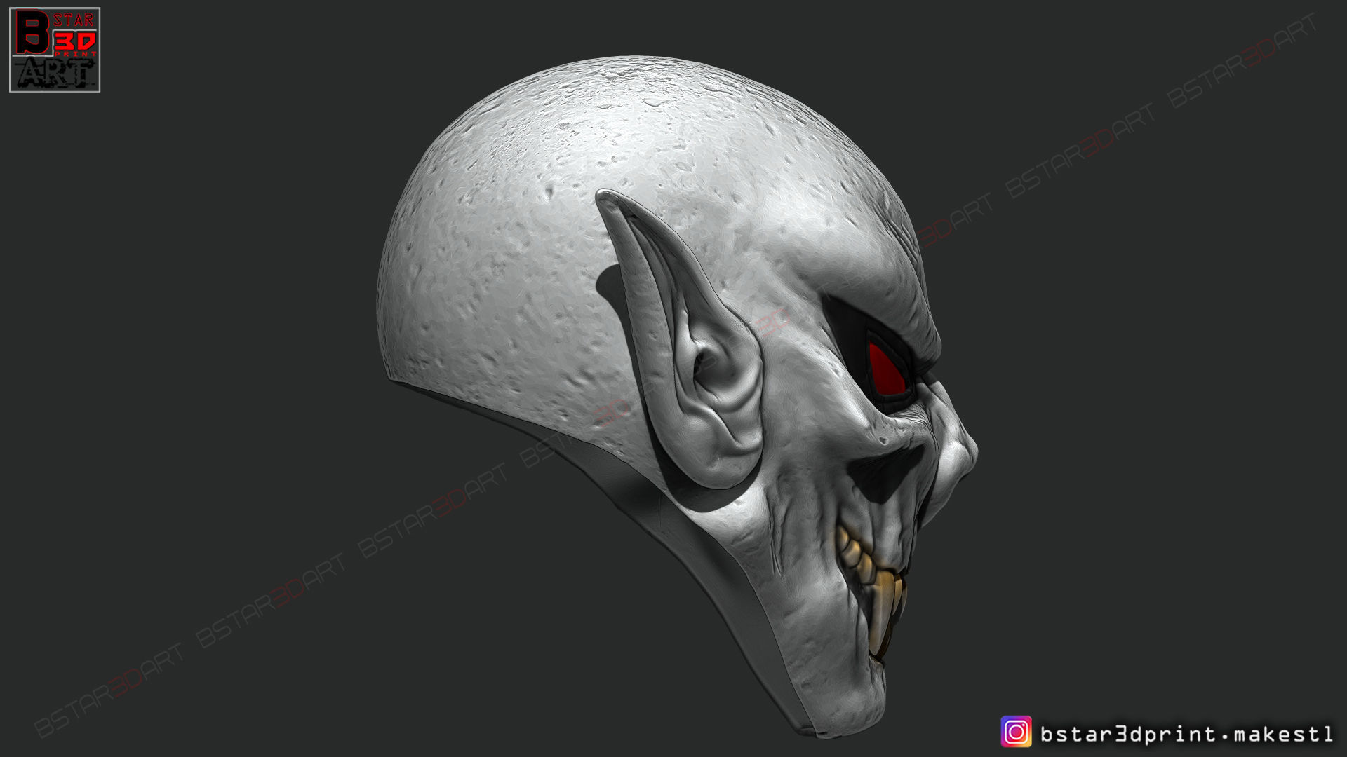 Morbius Mask - Marvel comics - Darcula Halloween cosplay 3D model 3D ...