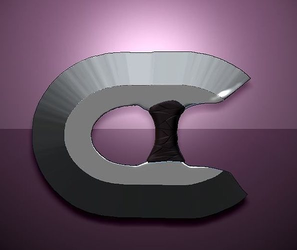 handrazor letter c free 3D model | CGTrader