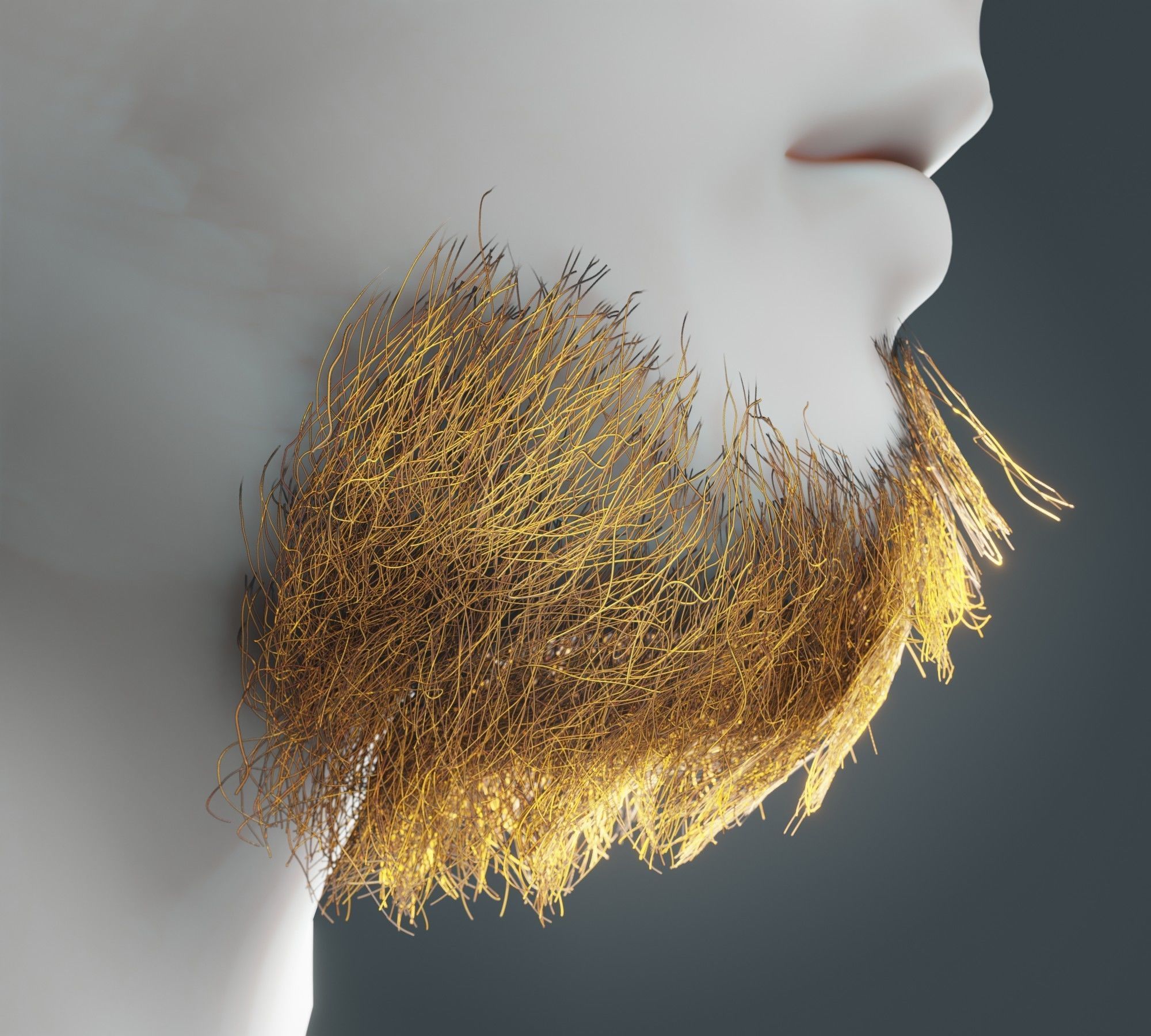 3D model Beard RealTime 15 Version 2 Low Poly VR / AR / low-poly | CGTrader