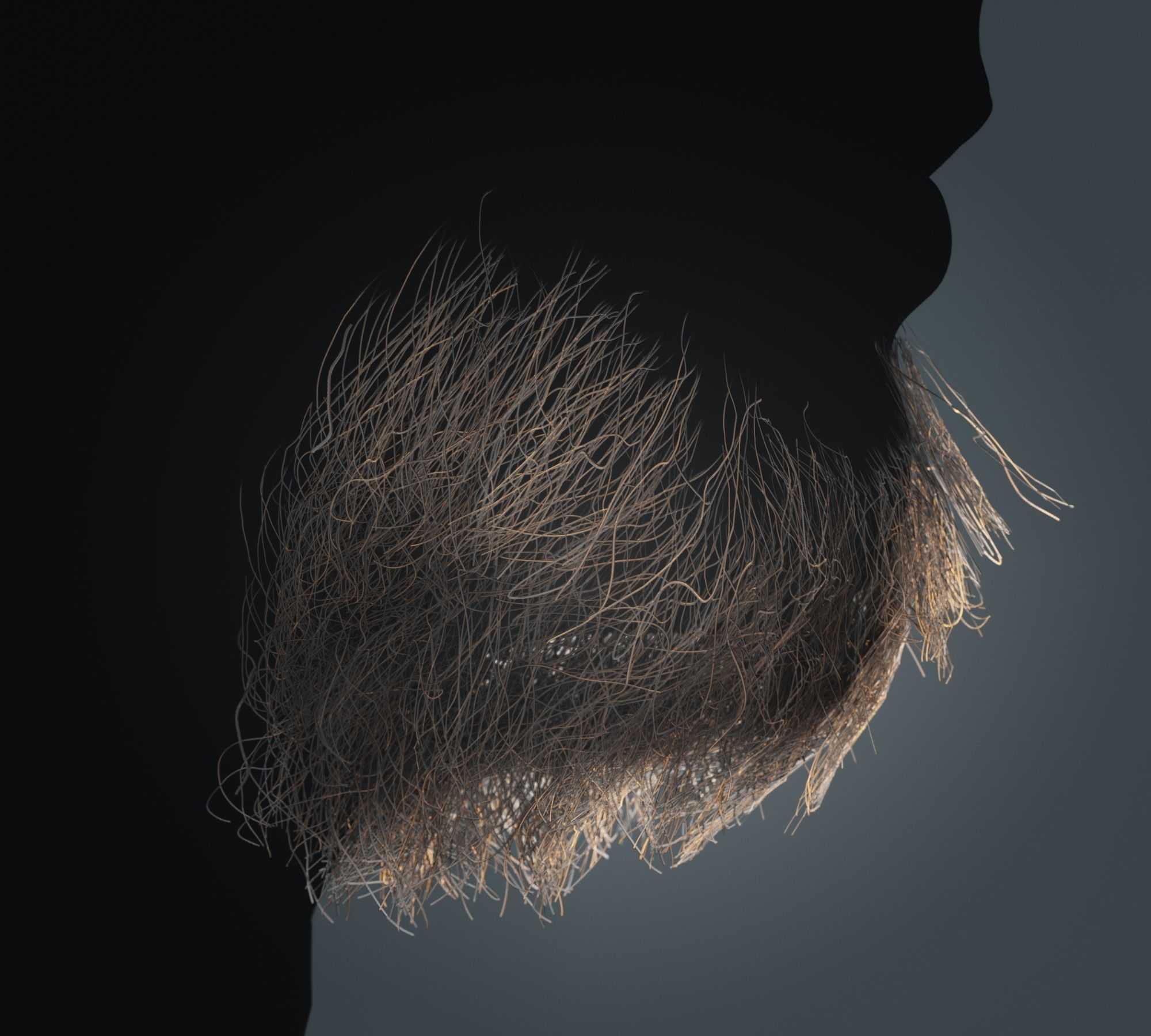 3D model Beard RealTime 15 Version 2 Low Poly VR / AR / low-poly | CGTrader
