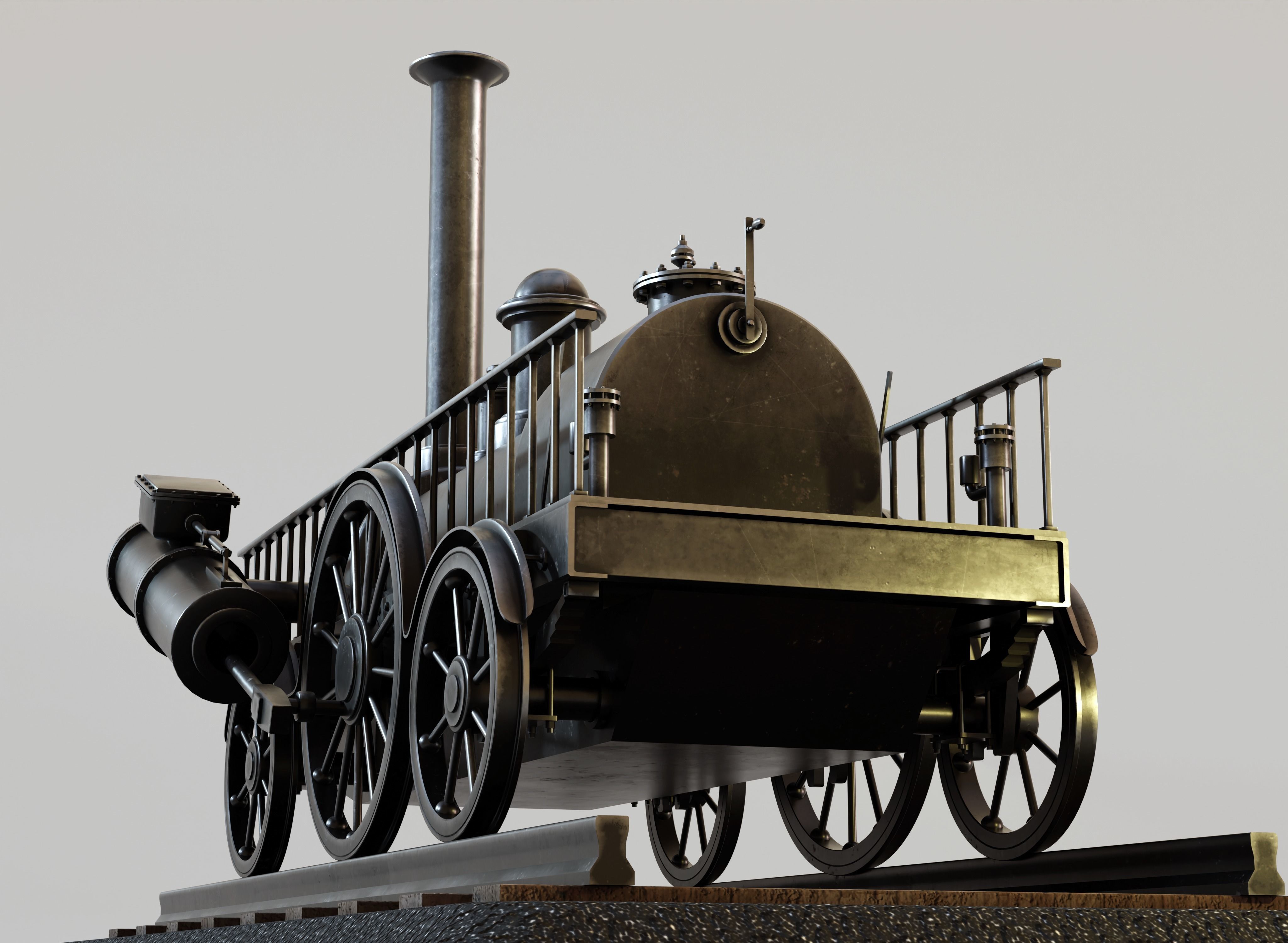 3D model Locomotive Victoria VR / AR / low-poly | CGTrader