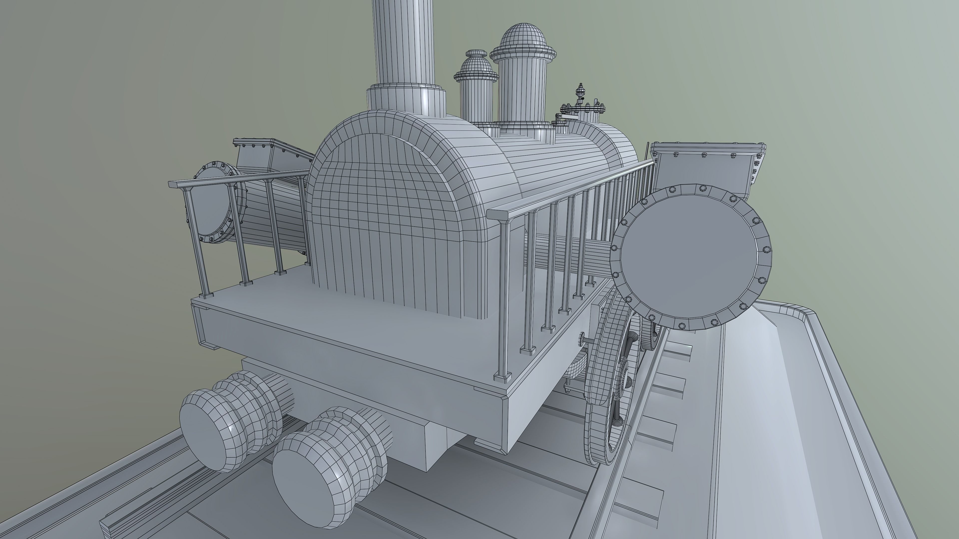 3D model Locomotive Victoria VR / AR / low-poly | CGTrader