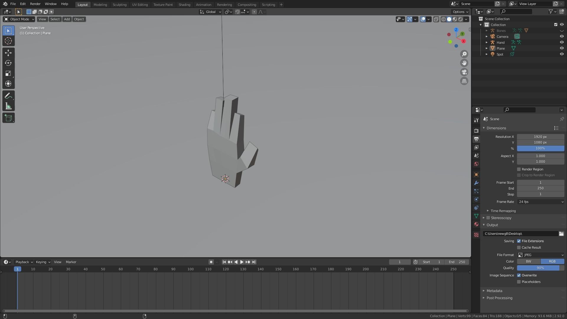 Low Poly Hand Model free 3D model rigged | CGTrader