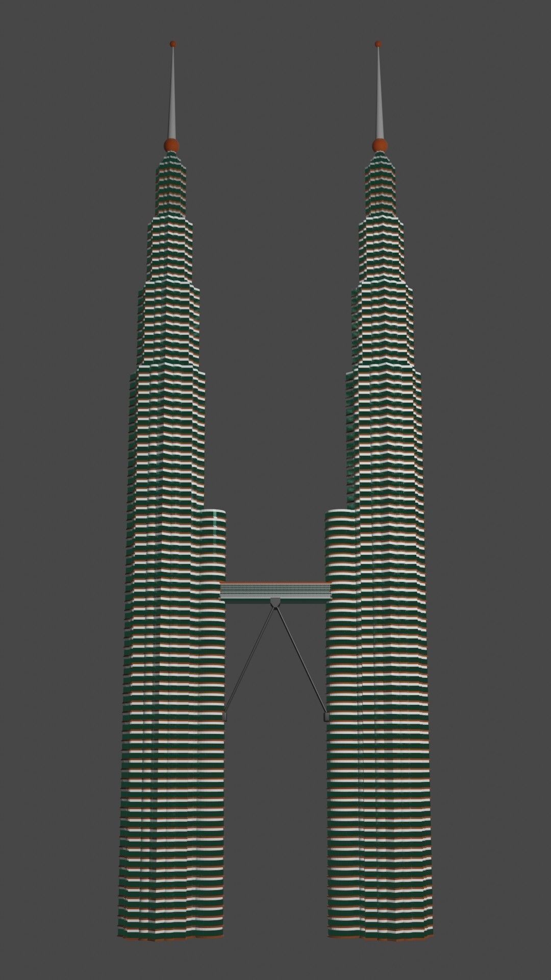 3D model of Twin Towers of Malaysia 3D model | CGTrader