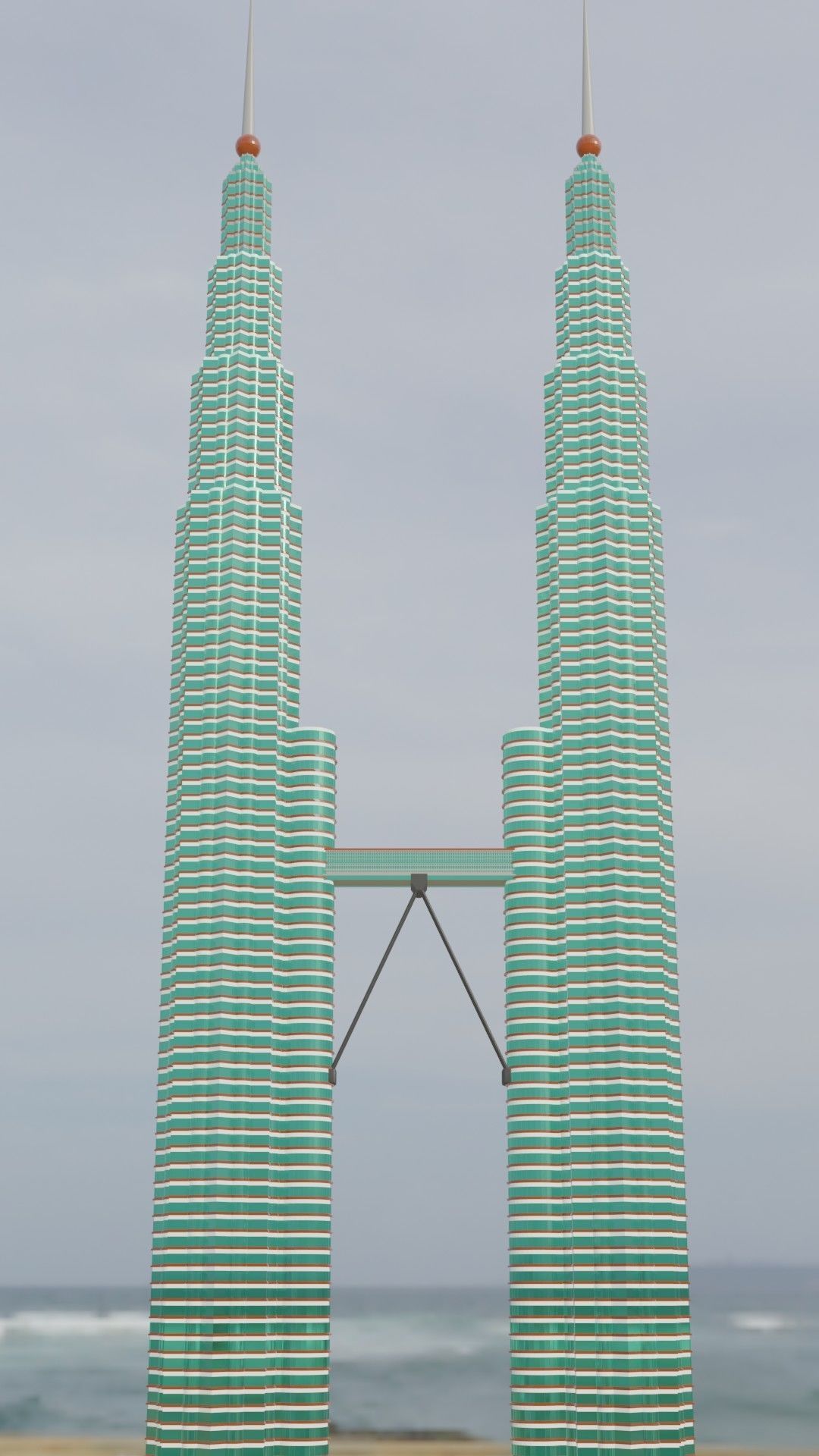 3D model of Twin Towers of Malaysia 3D model | CGTrader