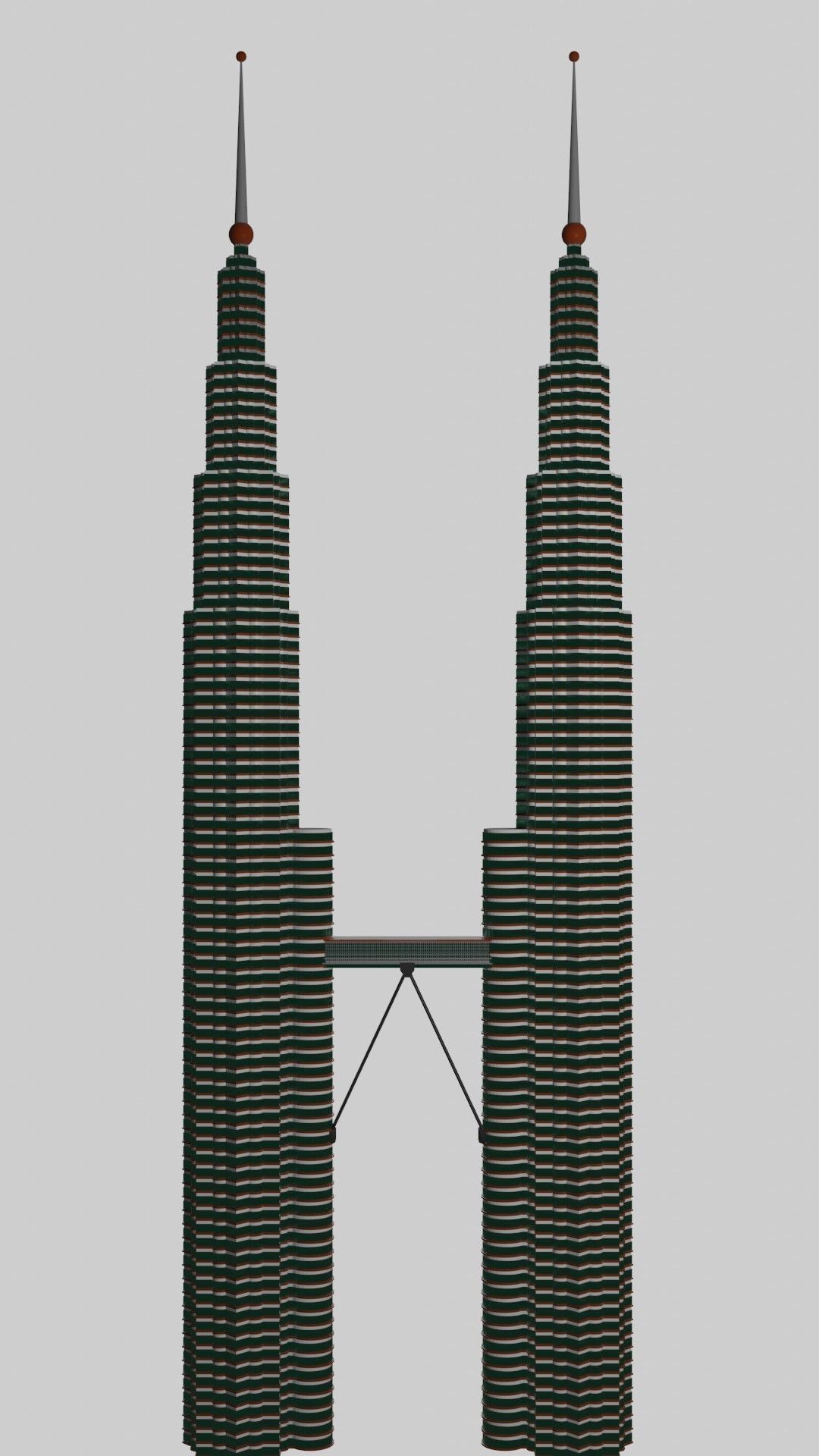 3D model of Twin Towers of Malaysia 3D model | CGTrader