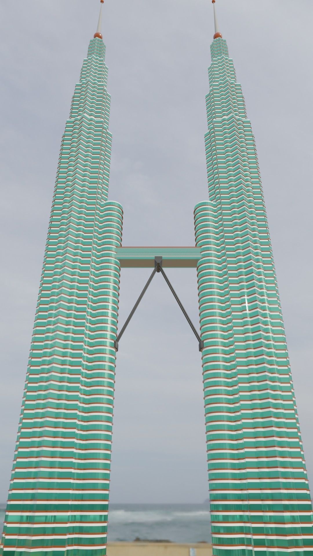 3D model of Twin Towers of Malaysia 3D model | CGTrader