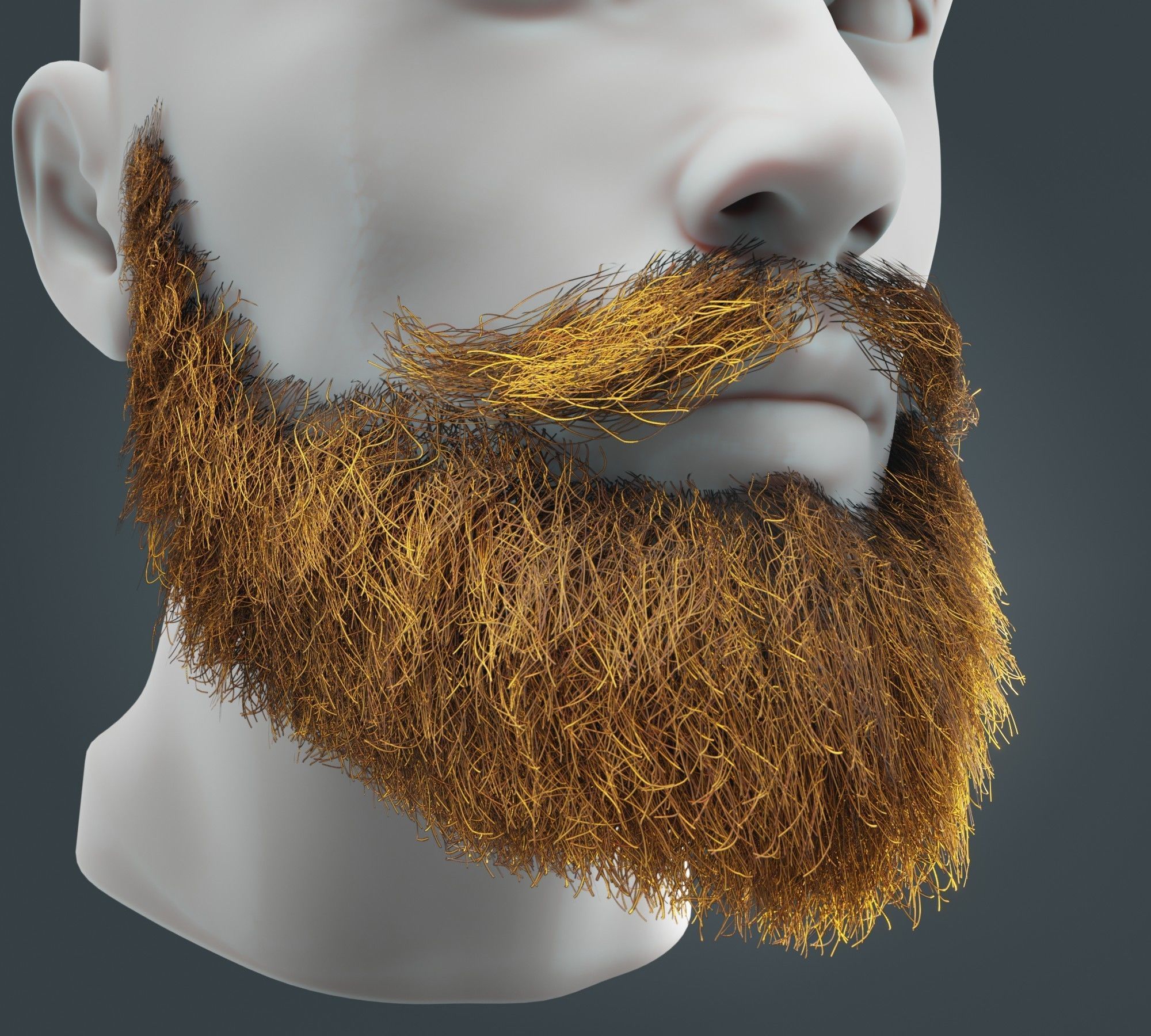 3D model Beard RealTime 18 Version 2 Low Poly VR / AR / low-poly | CGTrader