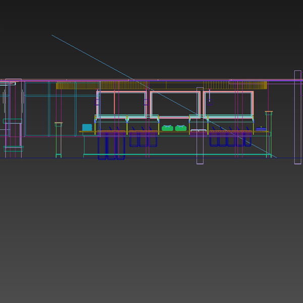 Restaurant Buffet Scene 3D model | CGTrader