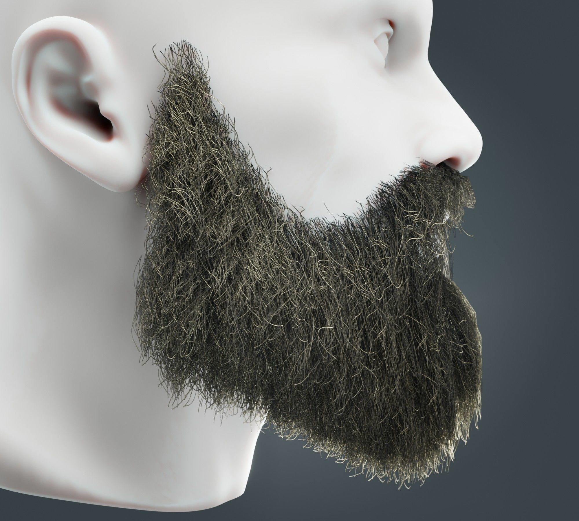 3D model Beard RealTime 19 Version 2 Low Poly VR / AR / low-poly | CGTrader