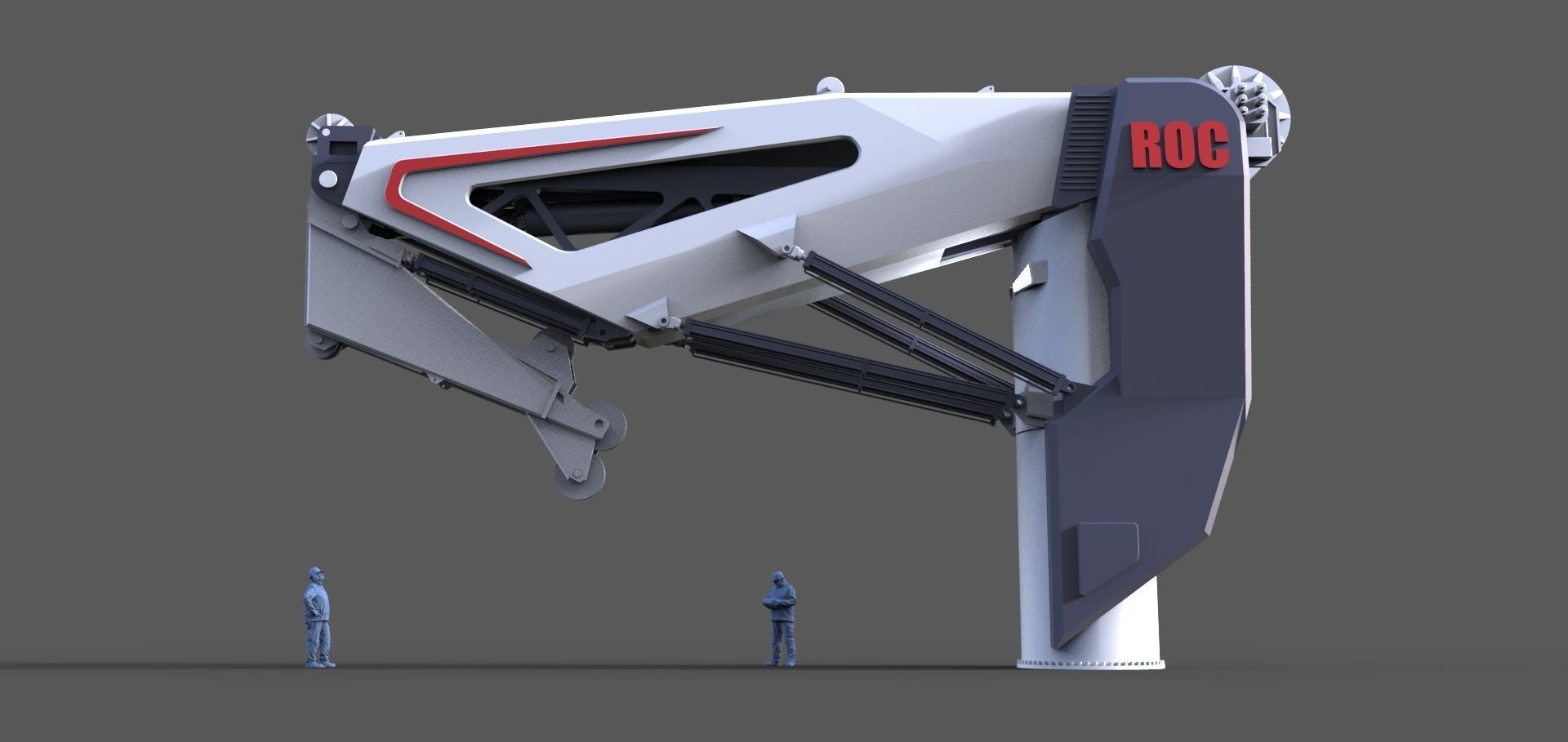 Offshore crane ROC 3D model 3D printable | CGTrader