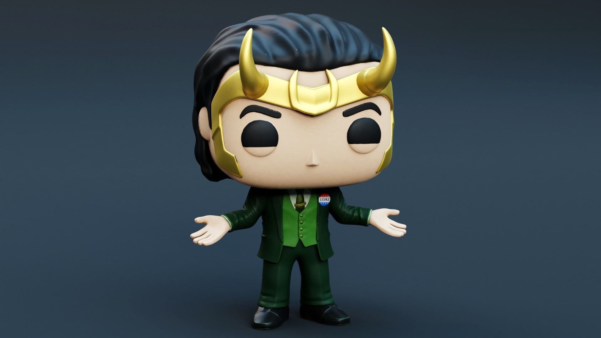 Funko Loki Candidate 3D model 3D printable | CGTrader