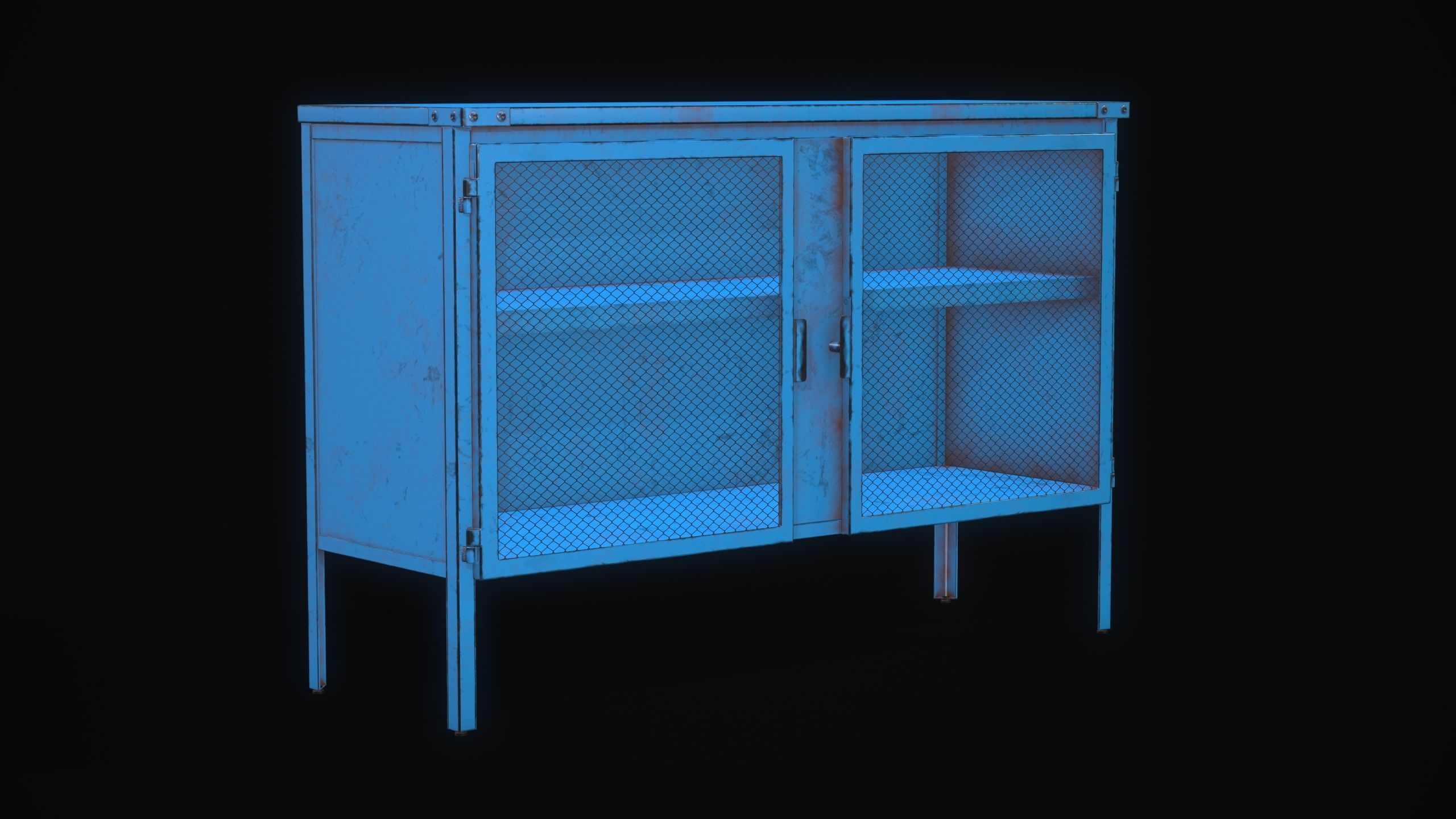 3D model 2 door Buffet Bar Industrial Style VR / AR / low-poly | CGTrader