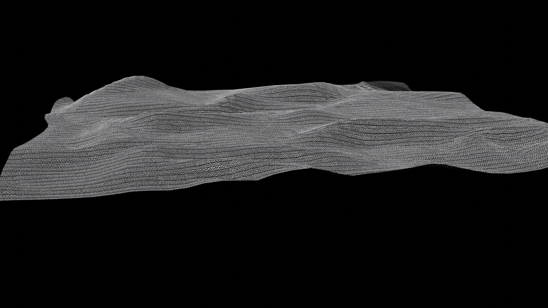 Blanket striped cloth free 3D model | CGTrader