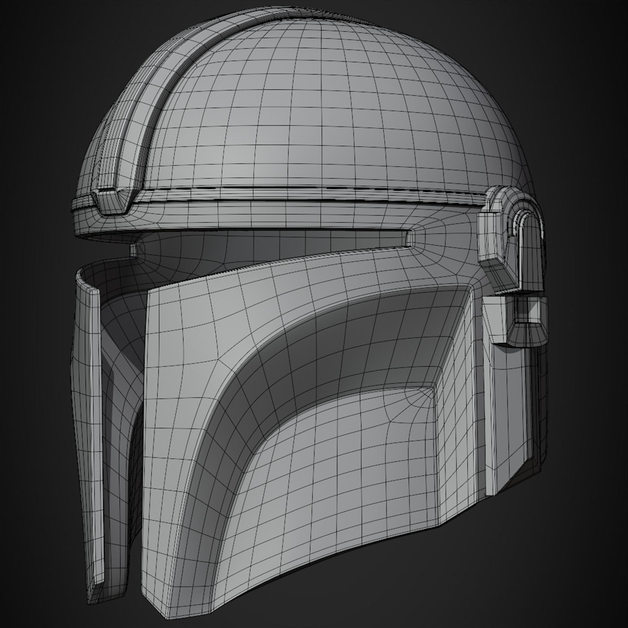 The Mandalorian Mando Helmet for Cosplay 3D model 3D printable | CGTrader
