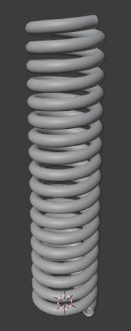 A Gold Metal Spring 3D model | CGTrader