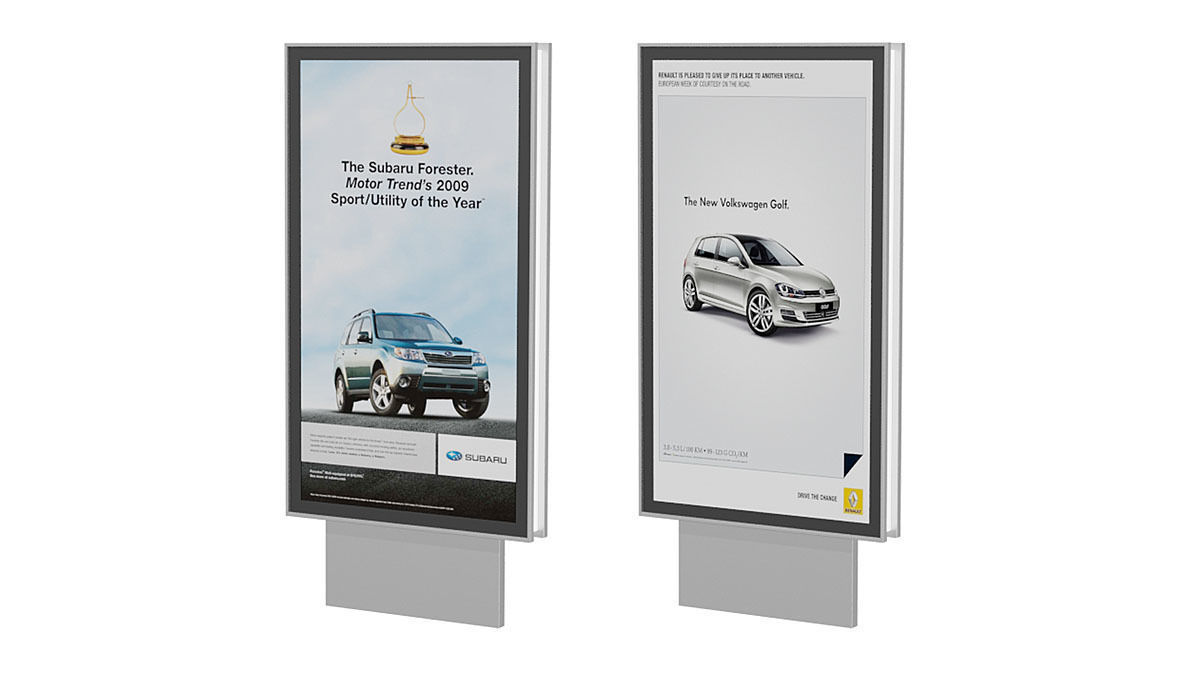 Street Advertising BLENDER 3D Model Cycles 3D model | CGTrader