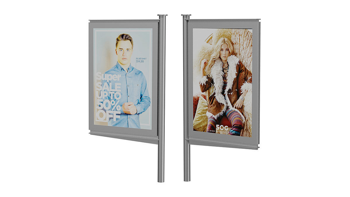 Street Advertising BLENDER 3D Model Cycles 3D model | CGTrader