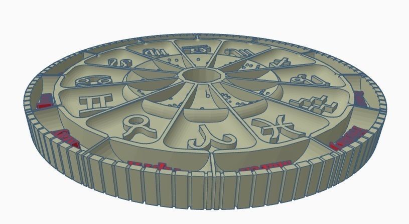 Astrology Wheel 3D model 3D printable | CGTrader