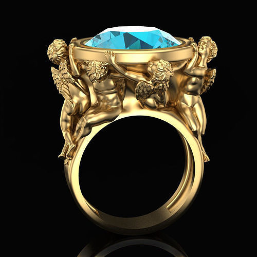 Ring Playing Angels 3D model 3D printable | CGTrader