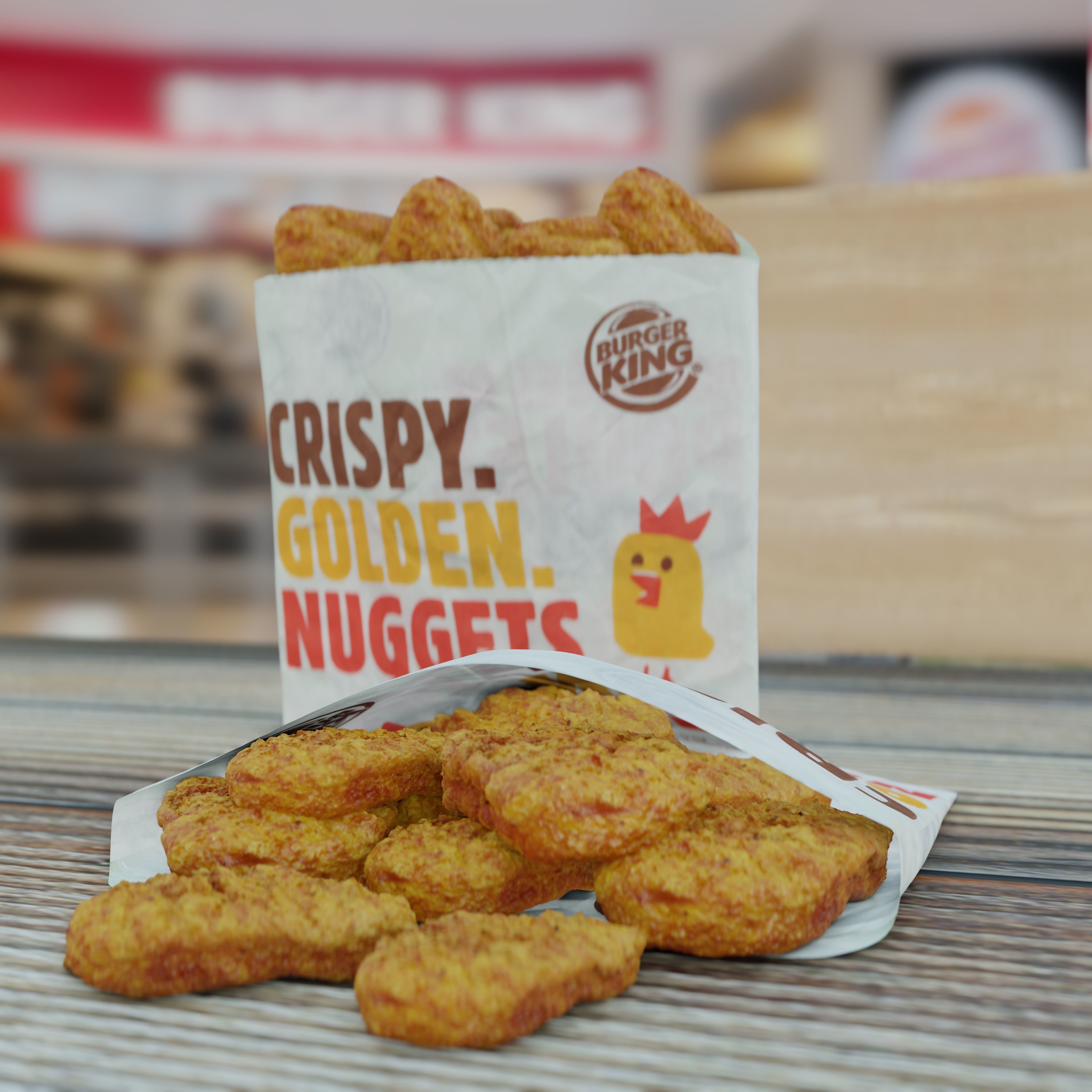 3D model Burger King Nuggets Photorealistic PBR VR / AR / low-poly ...