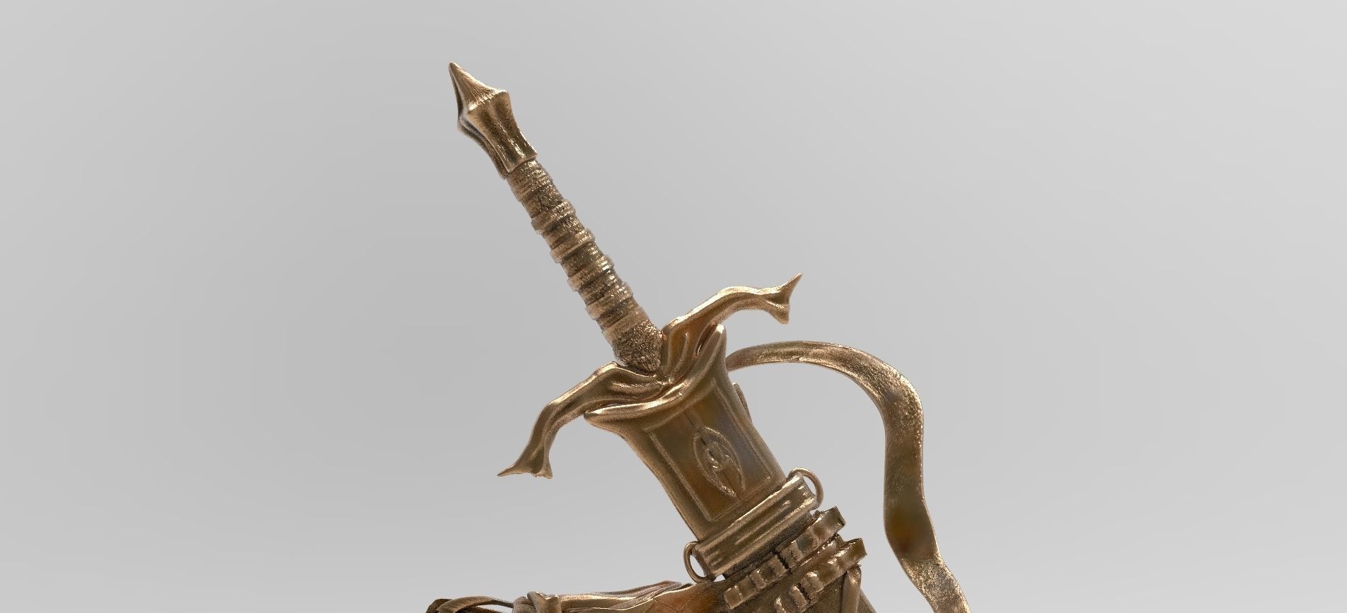 Epic fantasy twohanded sword 3D model | CGTrader