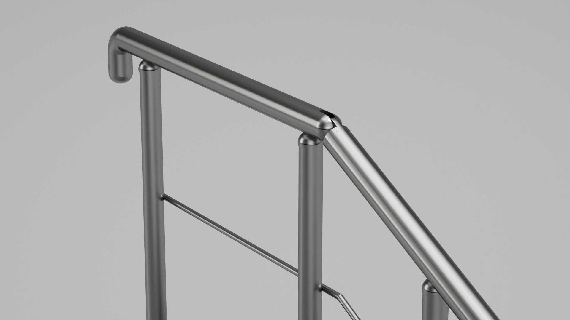 Stair railing 3D model | CGTrader