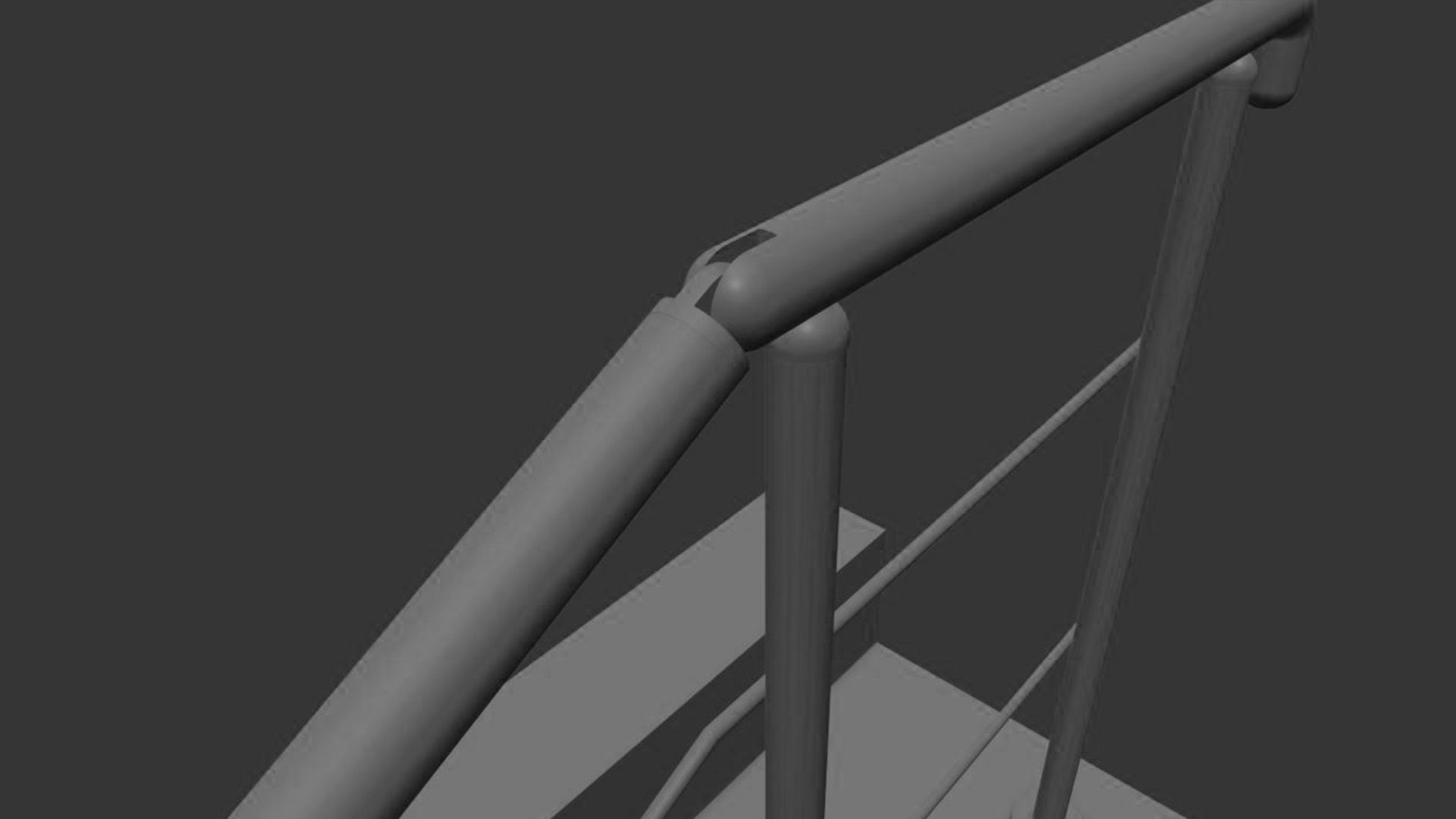 Stair railing 3D model | CGTrader