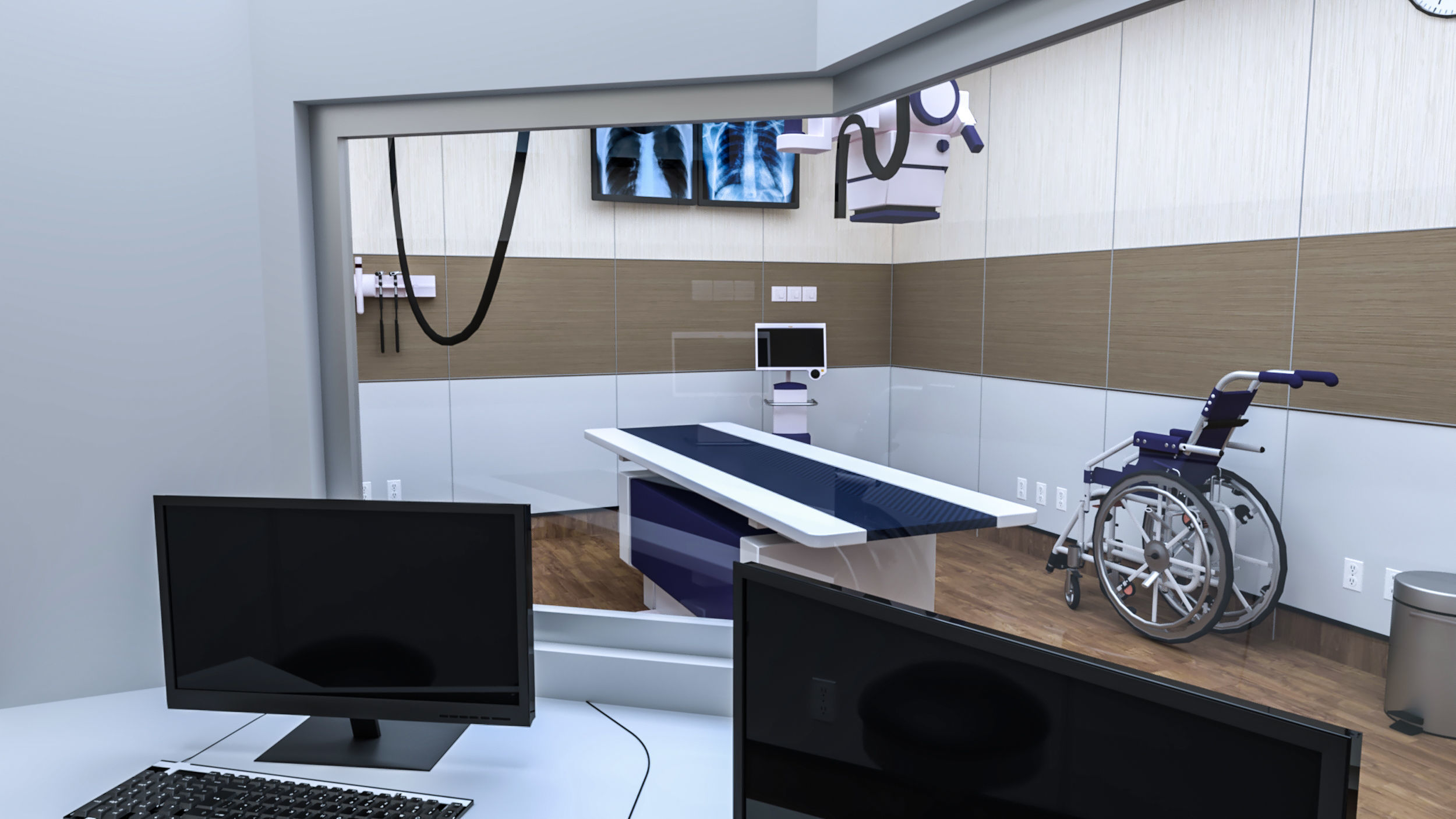 MEDICAL SPACES-RADIOLOGY-XRAY-ROOM 3D model | CGTrader
