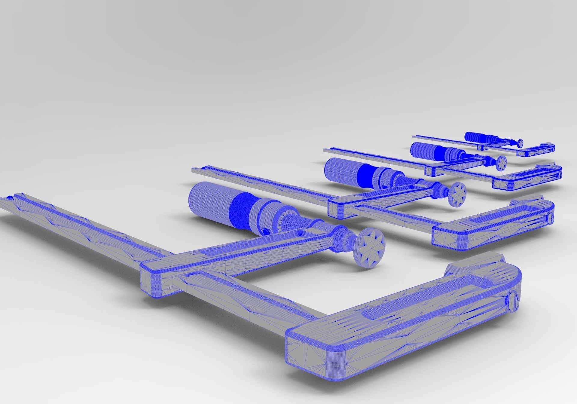 F Clamp 3D model | CGTrader