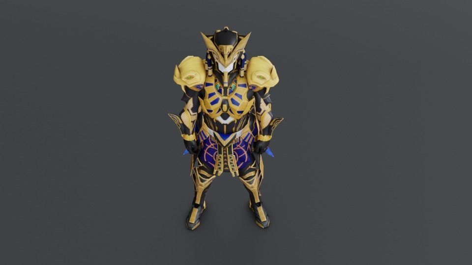 pubg mobile faroh character 3D model rigged | CGTrader