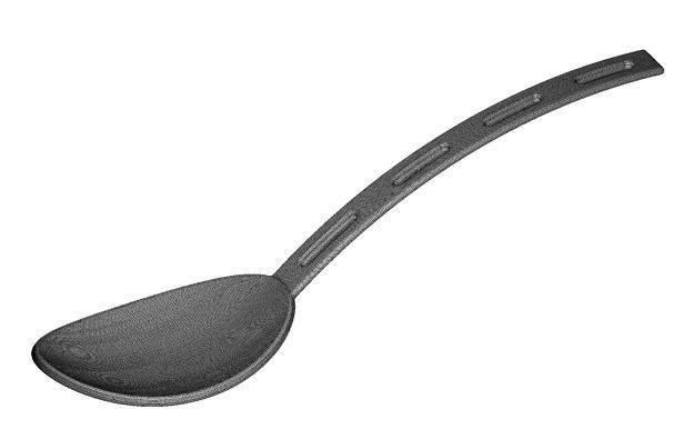 Spectacular Table Spoon 3D model 3D printable | CGTrader