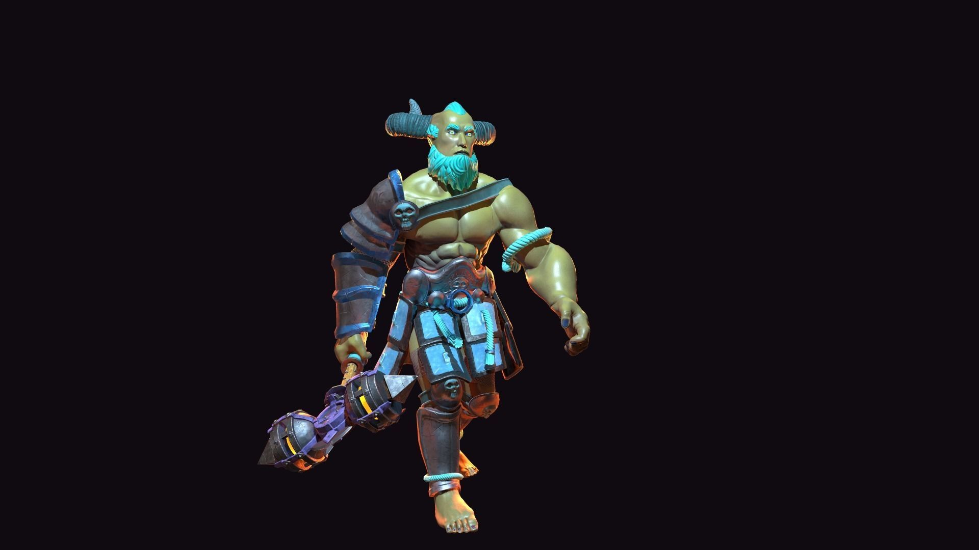 3D model Dust Warrior VR / AR / low-poly | CGTrader