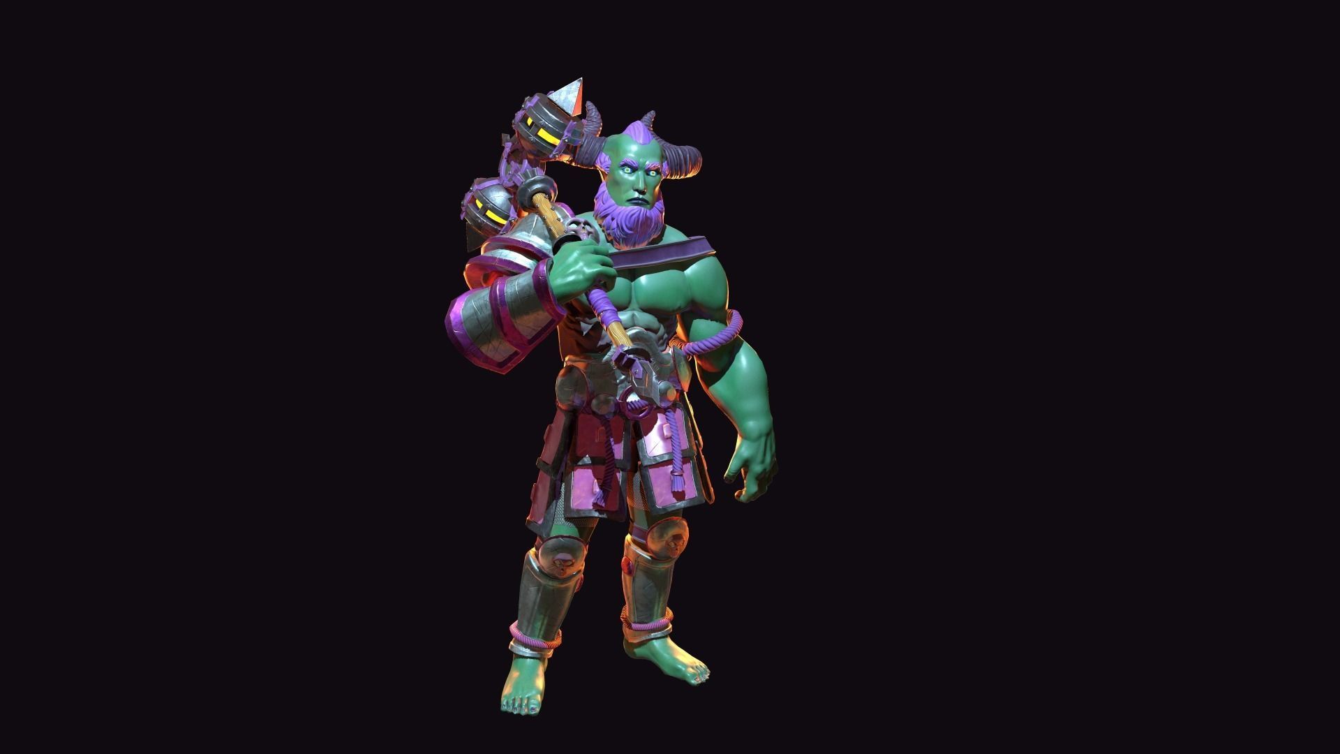 3D model Dust Warrior VR / AR / low-poly | CGTrader