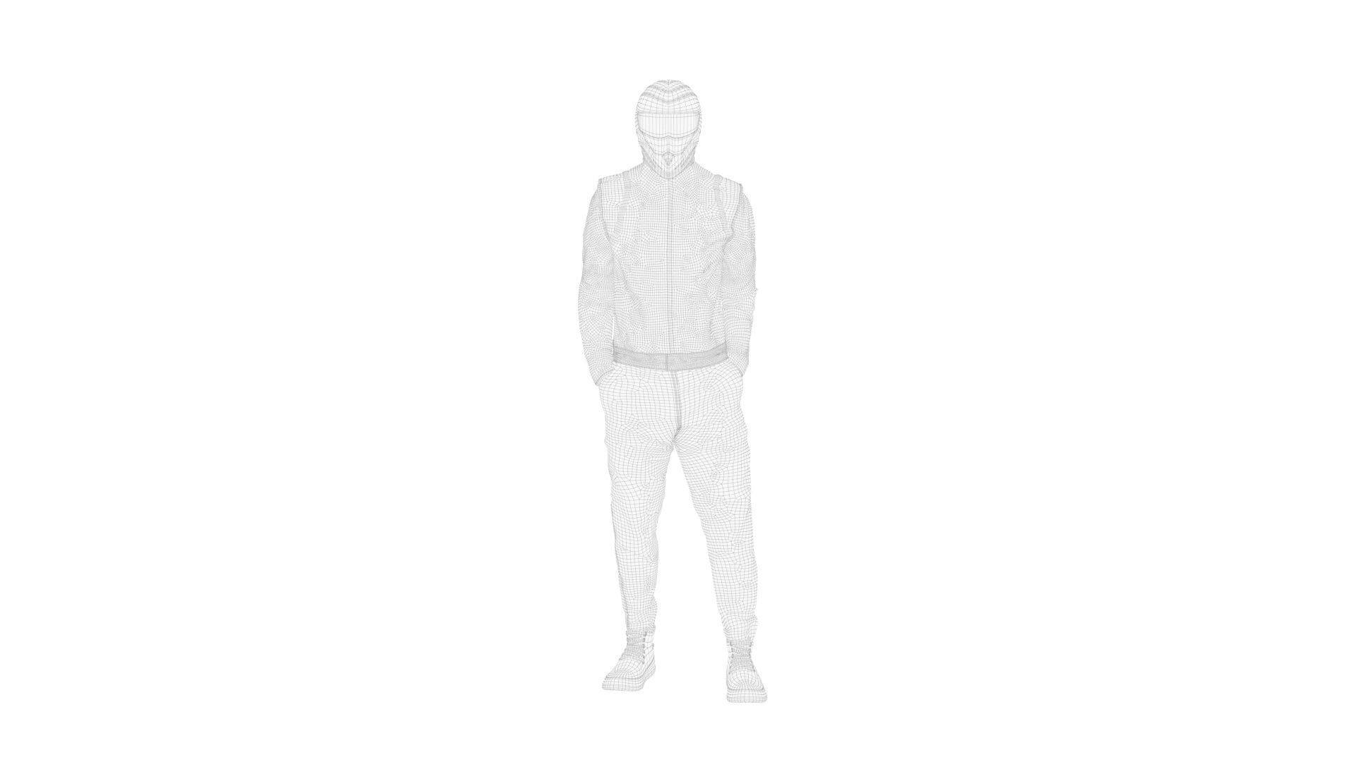 Stig model two people in race suit 3D model | CGTrader