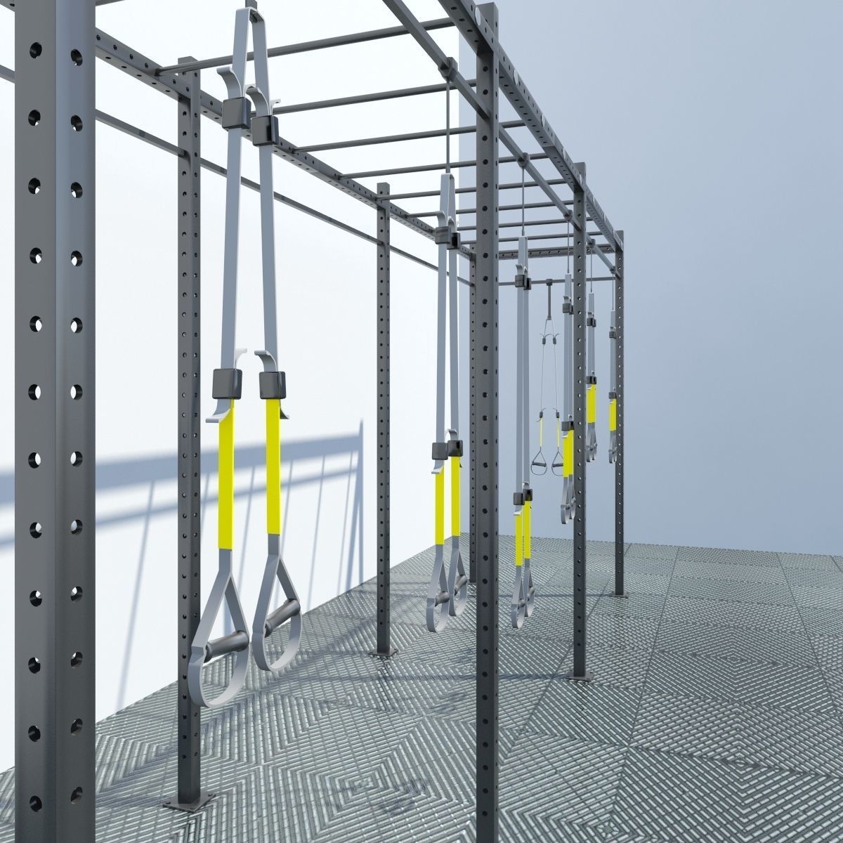 TRX Gym Equipment 3D model | CGTrader