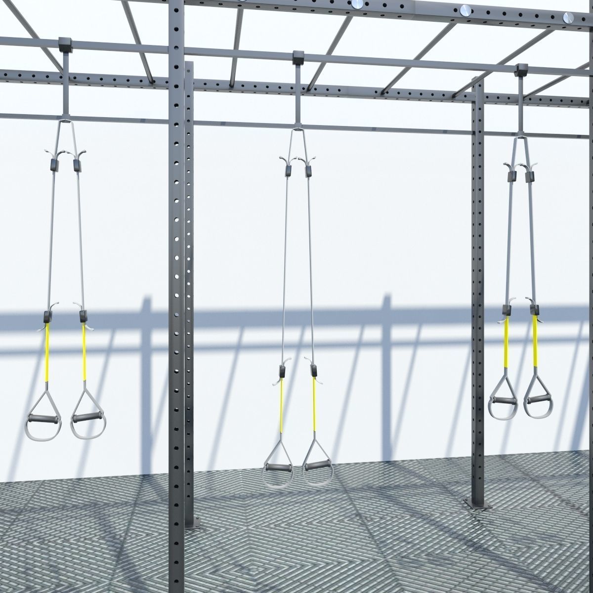 TRX Gym Equipment 3D model | CGTrader
