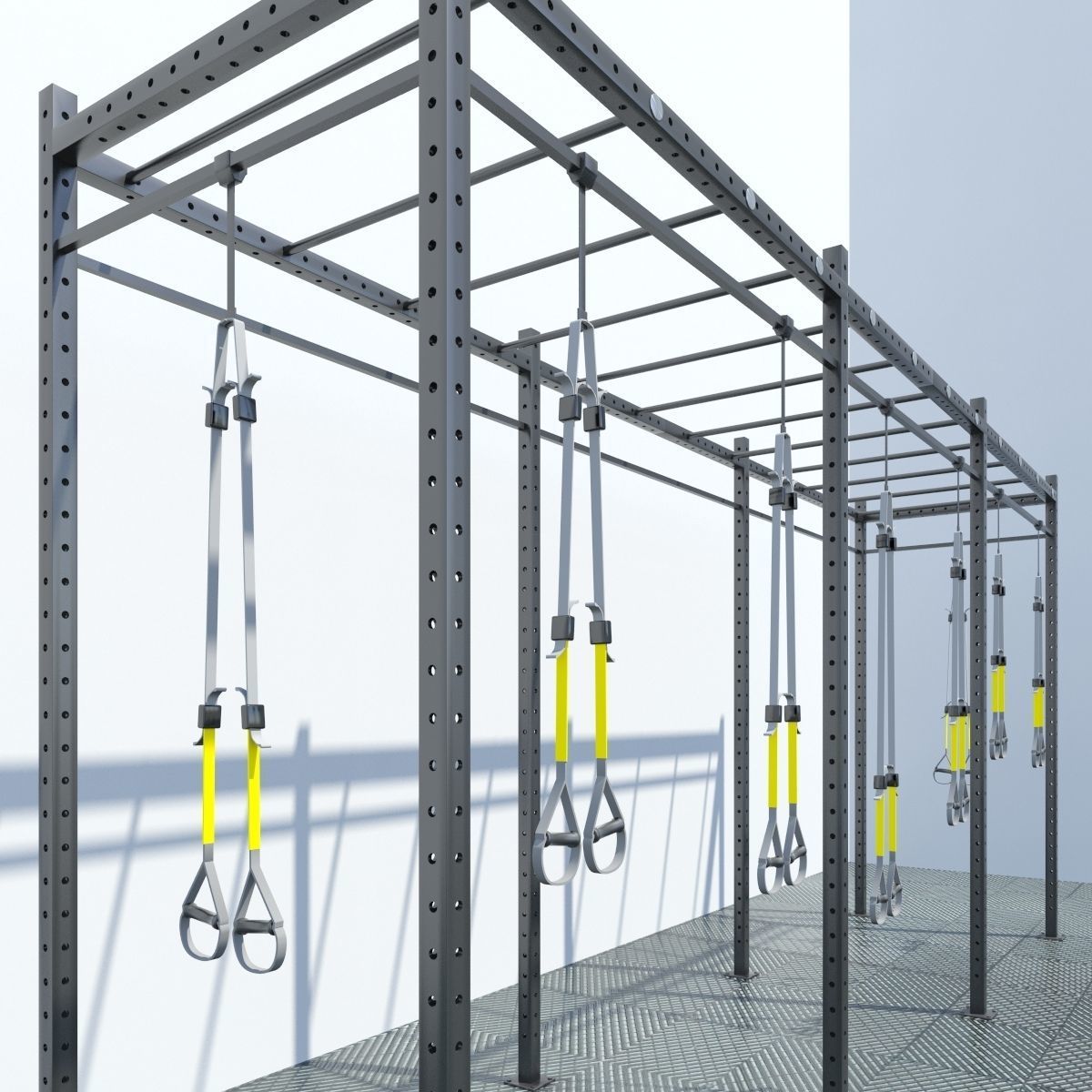 TRX Gym Equipment 3D model | CGTrader