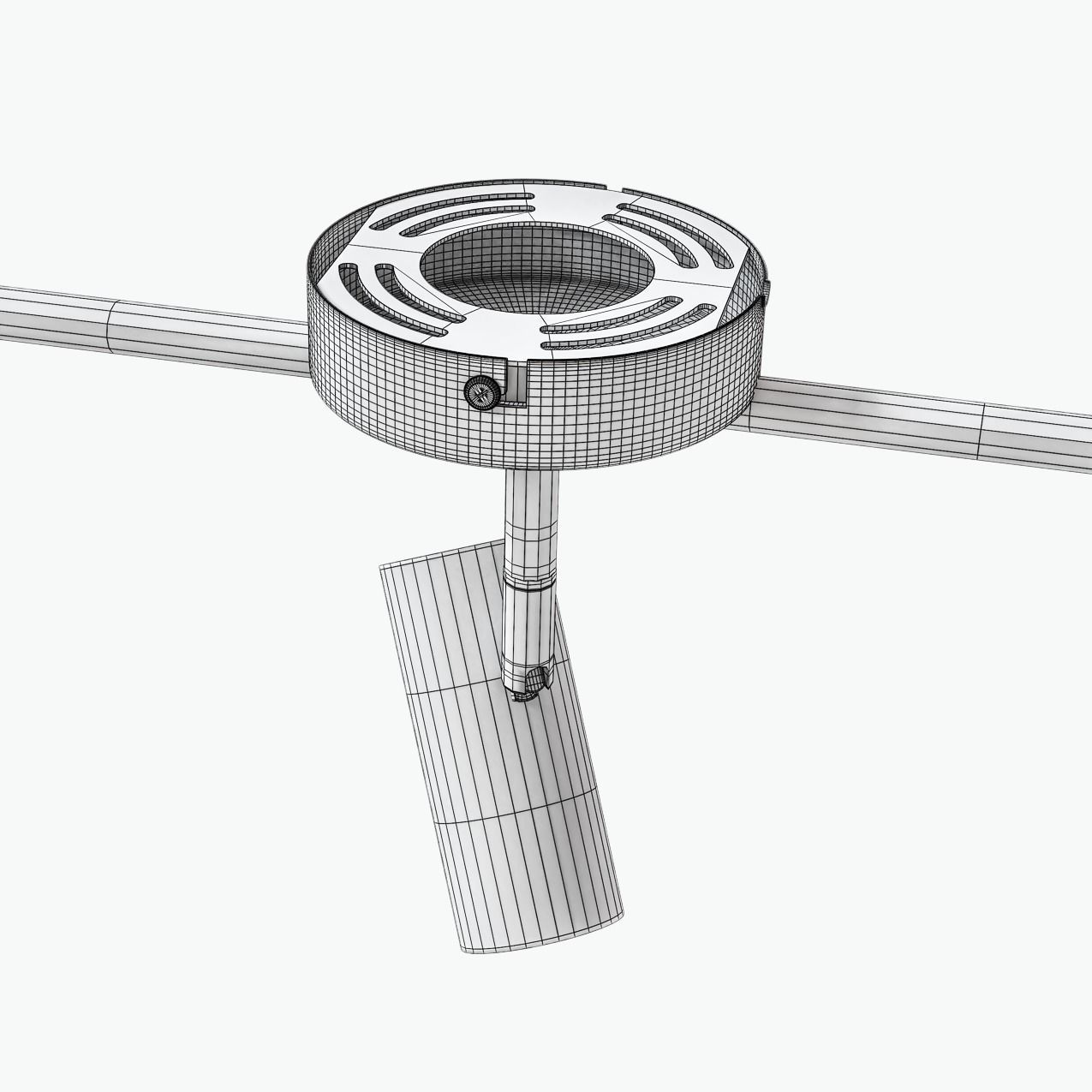 VIRRMO - Ceiling track with 3 spots 3D model | CGTrader