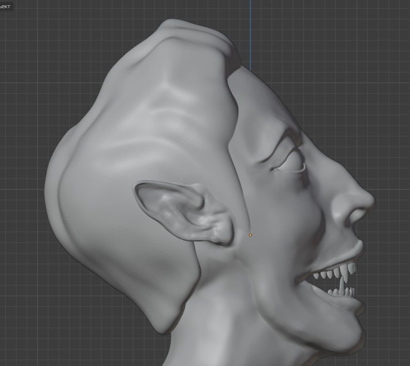 vampire head free 3D model | CGTrader