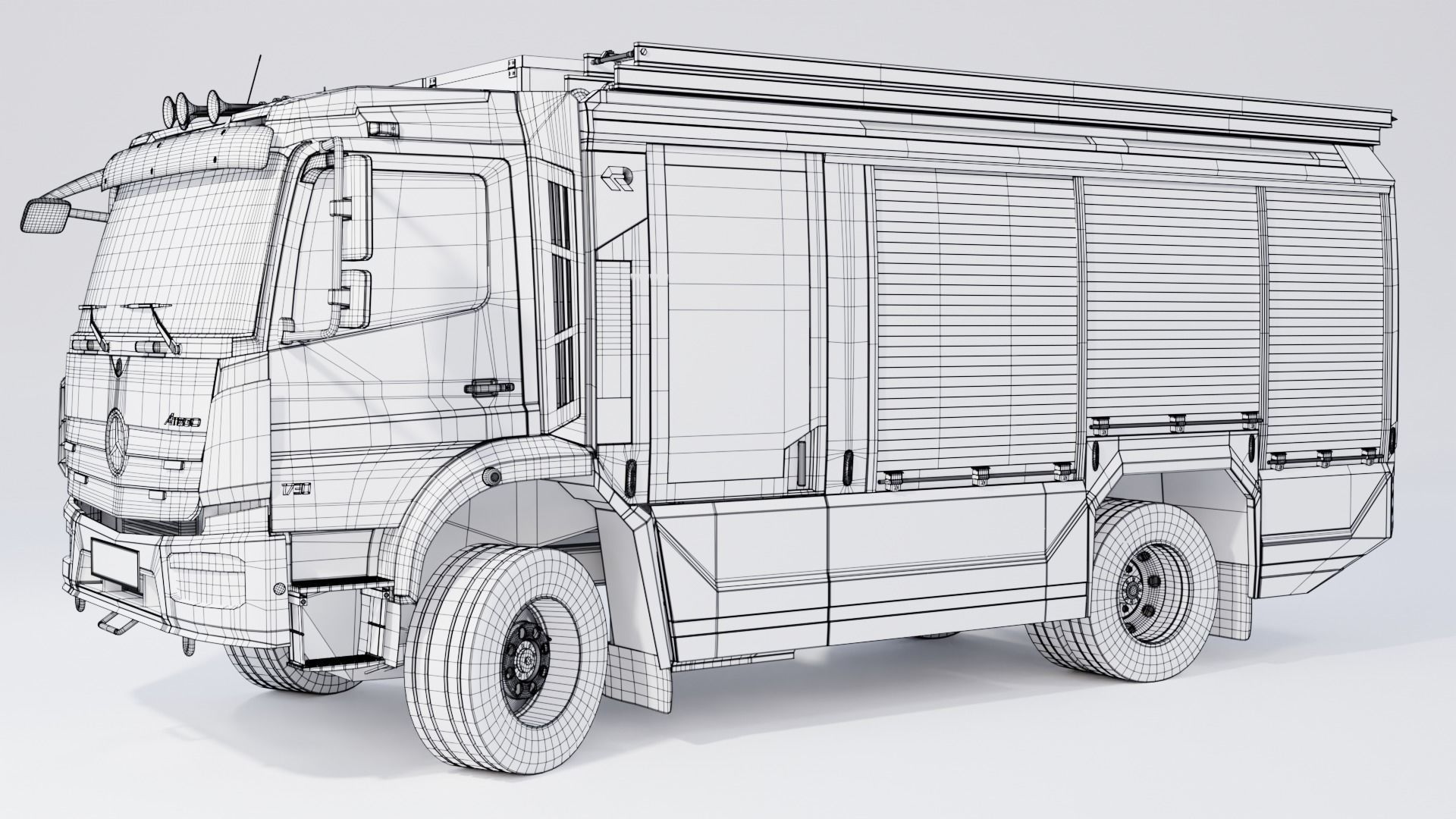 Rosenbauer AT Fire Truck 3D model rigged | CGTrader