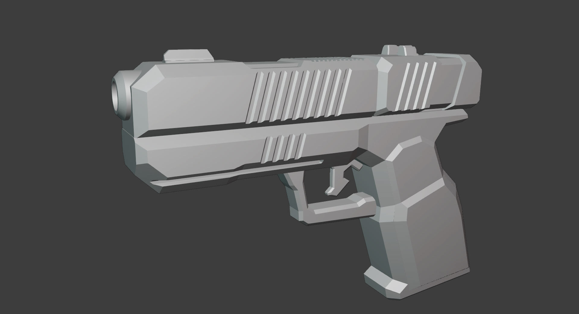 3D model Enforcer gun VR / AR / low-poly | CGTrader