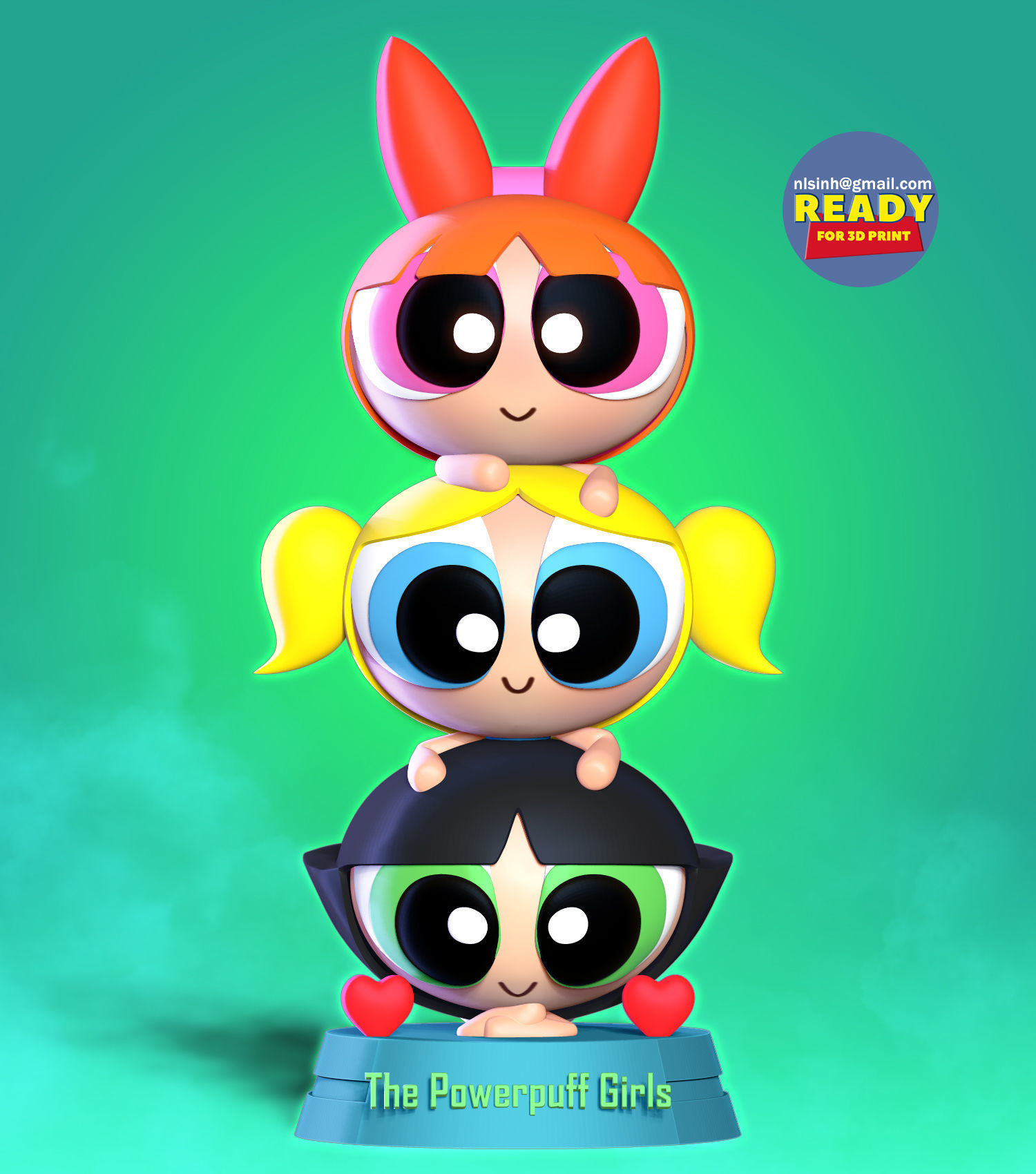 The Powerpuff Girls 3D model 3D printable | CGTrader