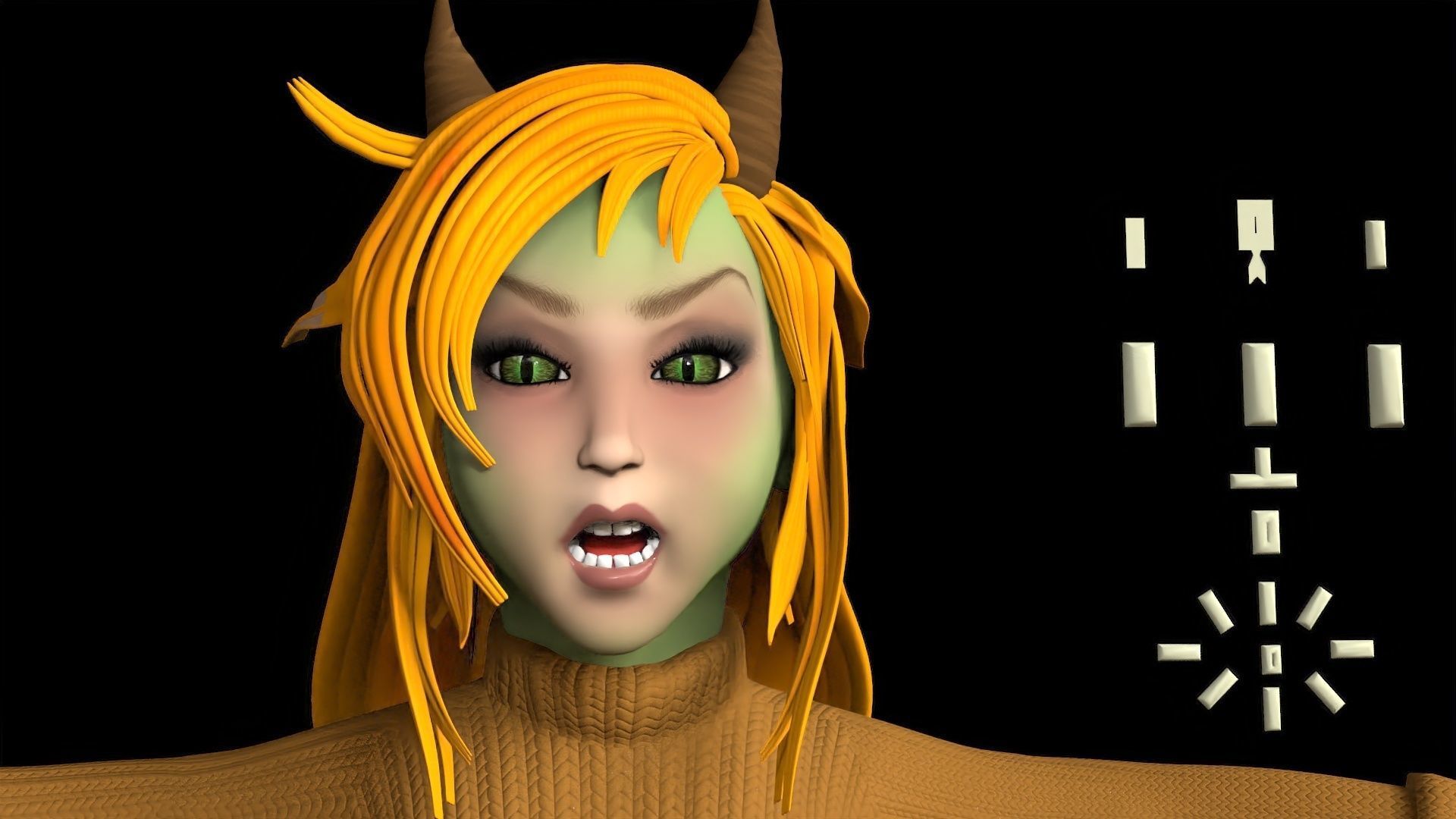 fantasy Fictional girl Anime 3D model rigged | CGTrader