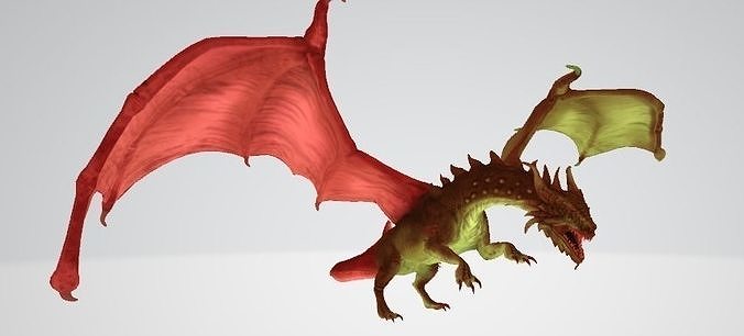 titan dragon 3D model 3D printable | CGTrader