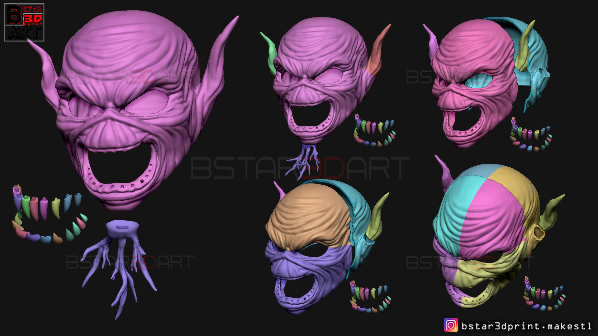 IRON MAIDEN Mask - Legacy Of The Beast Cosplay 3D model 3D printable ...