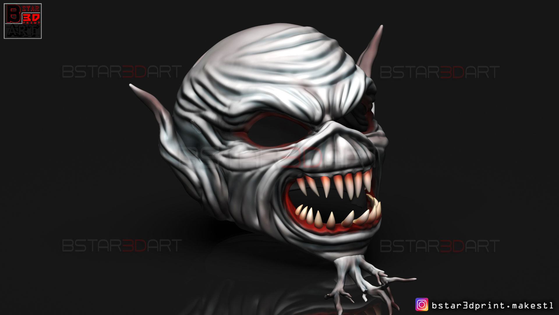 IRON MAIDEN Mask - Legacy Of The Beast Cosplay 3D model 3D printable ...