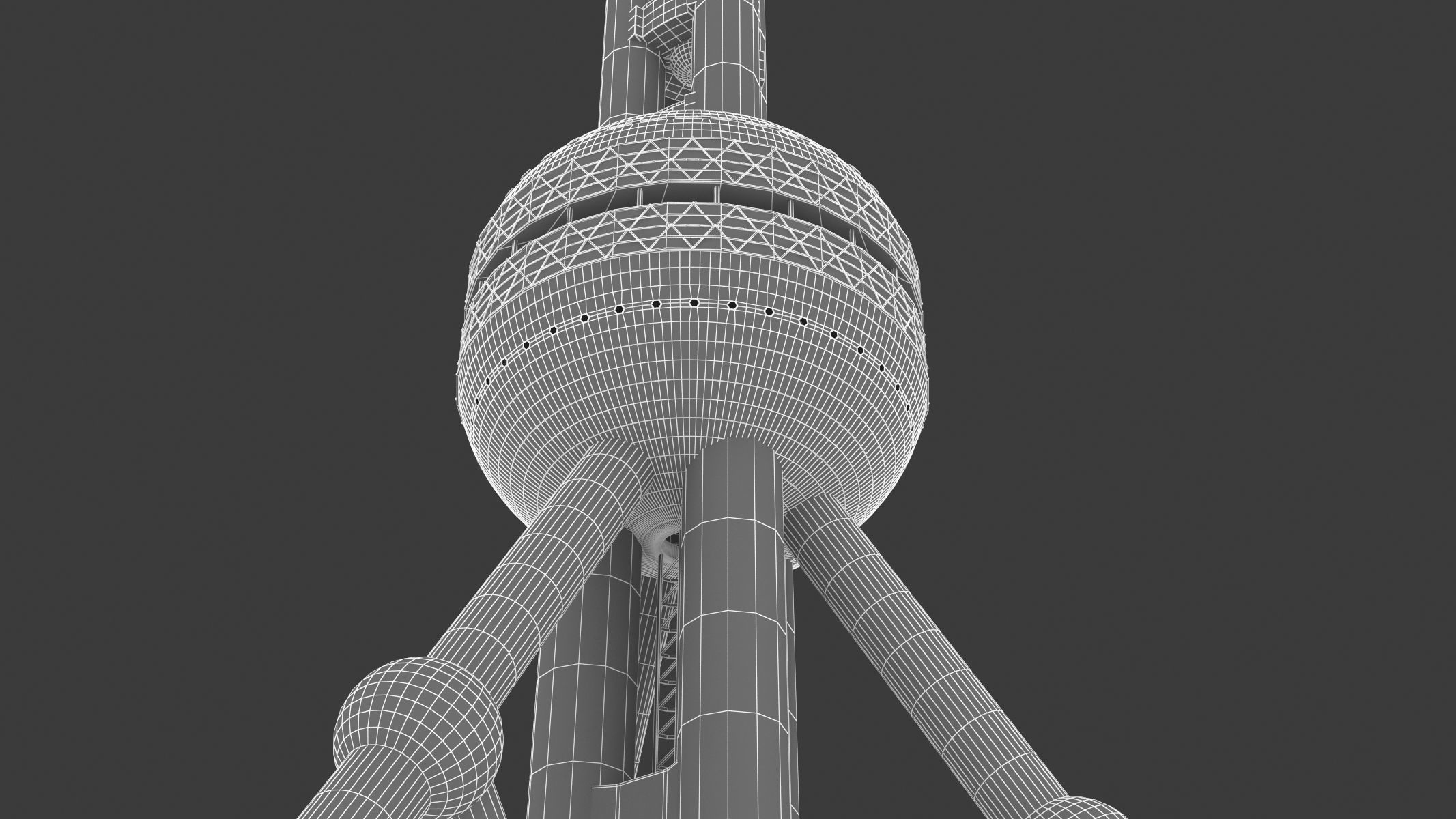 Telecommunication Tower 08 3D model | CGTrader