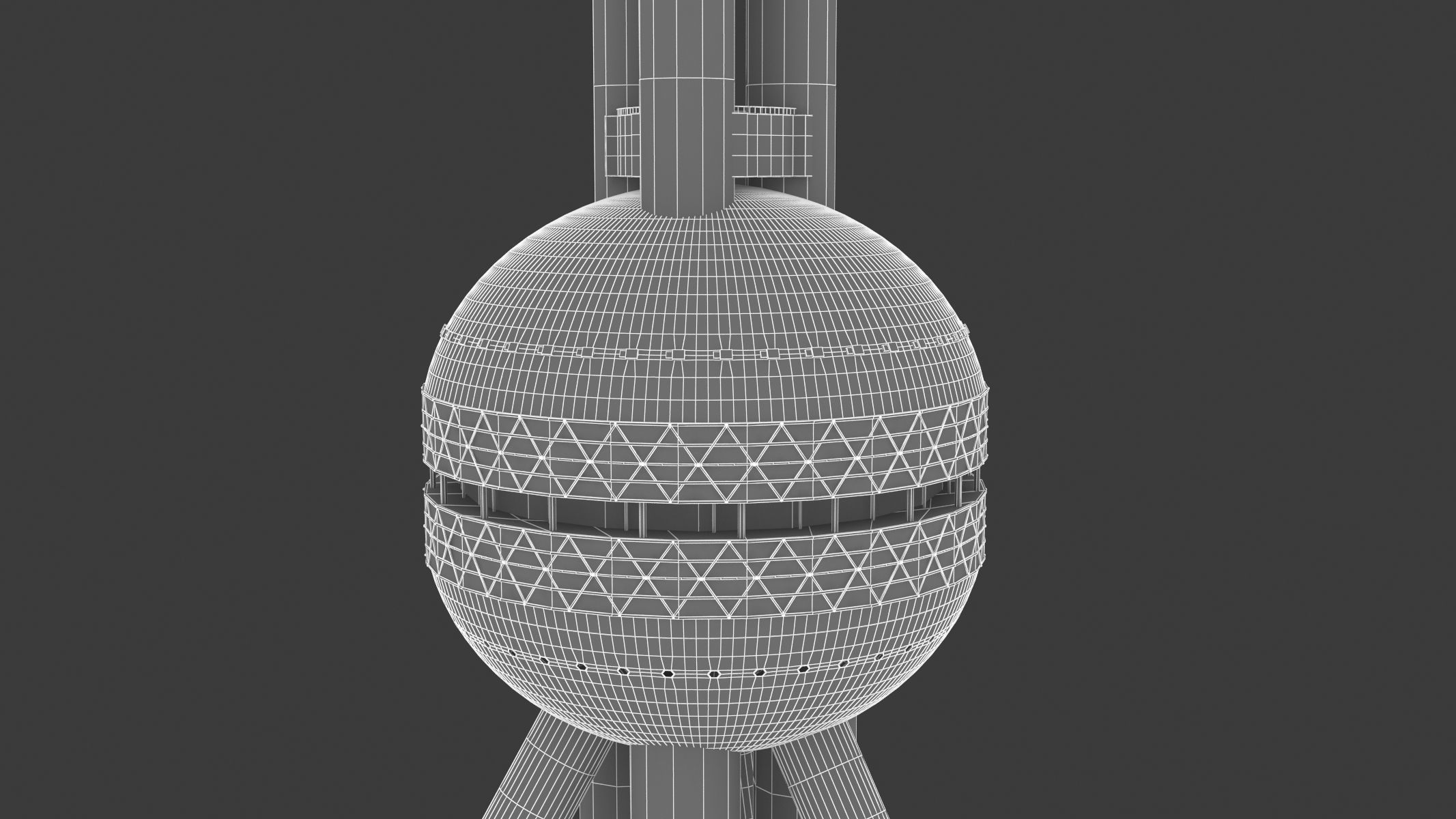 Telecommunication Tower 08 3D model | CGTrader